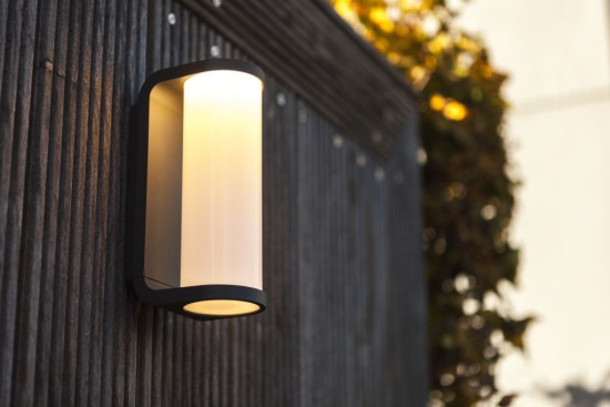 LUTEC Adalyn LED Aussenwandleuchte Warmweiss 10,2W IP44 Anthrazit