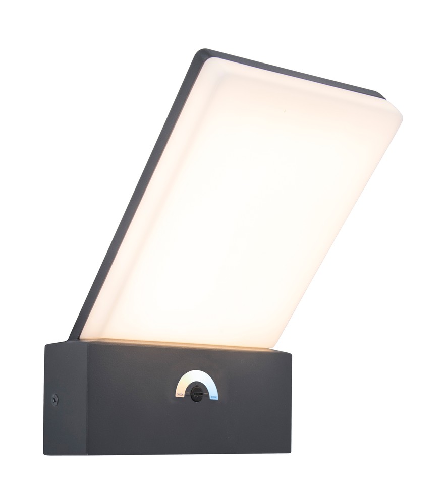 LUTEC Pano LED Wandleuchte 3000-5000 K 16W IP54 Anthrazit